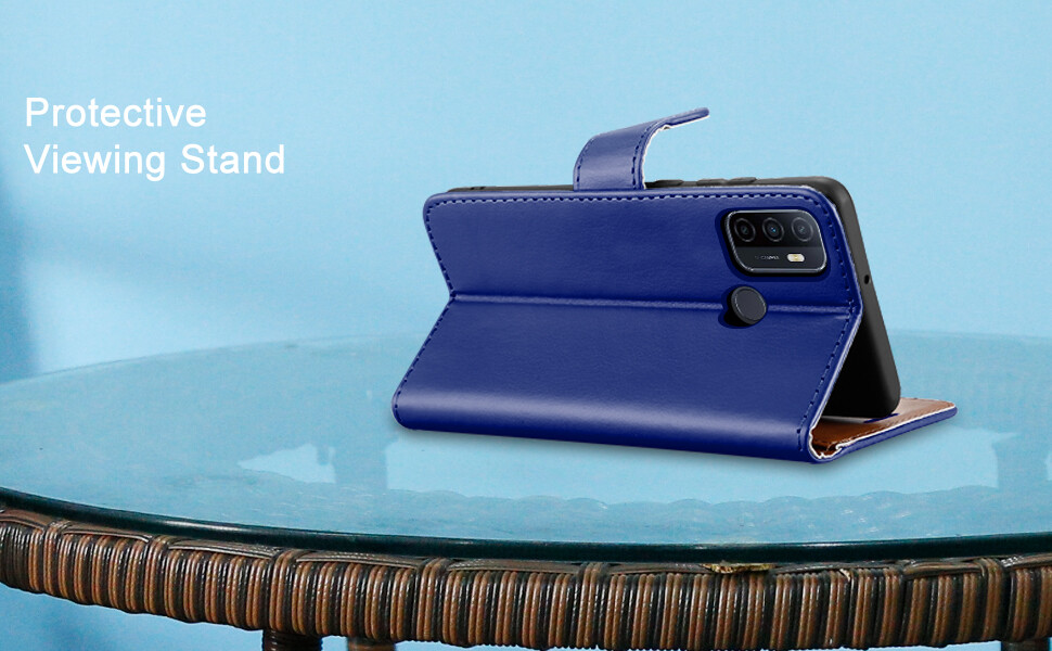 Oppo A53 Phone Case Leather Wallet Flip Folio Stand View Cover for Oppo ...