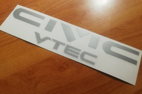 VTEC Civic Sticker - 88-91 - Fits Civic EF / EE / ED - Rear Aftermarket ...