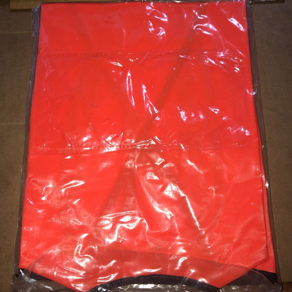 Vintage Kmart Orange Vinyl Safety Vest New | eBay