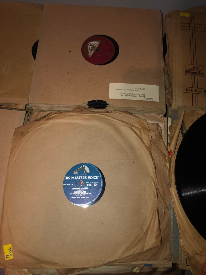 50x 78 RPM Gramophone Records Job Lot - 10" Vinyl Bundle Shellac ...
