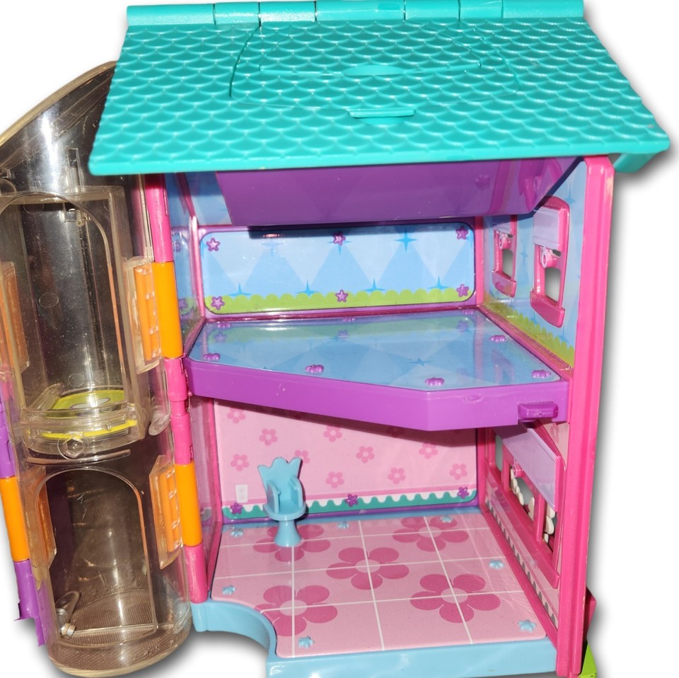 Polly Pocket Hanging Out House w/ Elevator Playset Y2K Convertible Toy ...