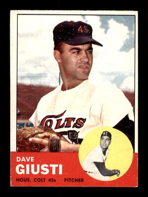 1963 Topps #189 Dave Giusti | eBay