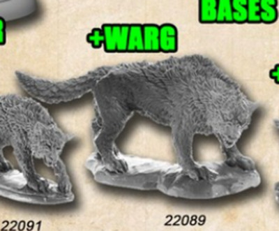 "22089 Warg" Bones 6 Reaper Miniatures fantasy D&D Frostgrave RPG beast ...