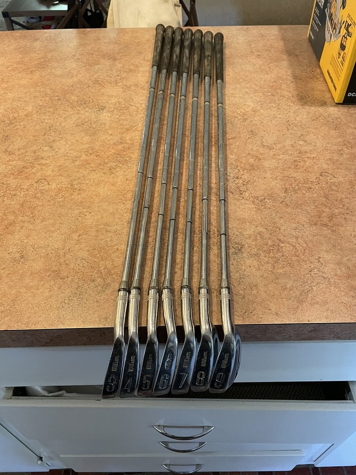 Wilson X31 3-9 iron set Wilson R-flex steel shafts Wilson Staff Grips ...