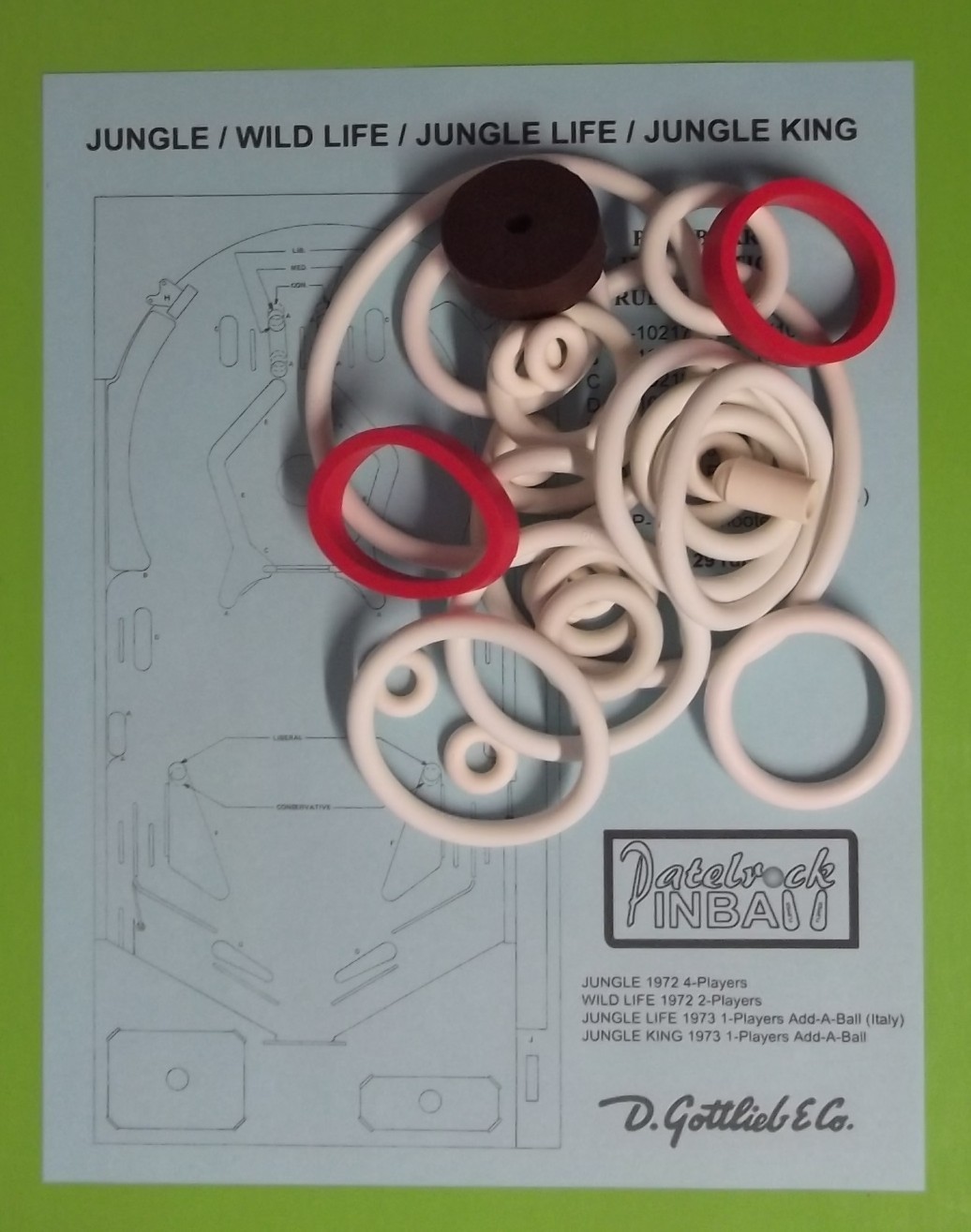 Gottlieb Jungle, Wild Life, Jungle Life, Jungle King Pinball Machine ...