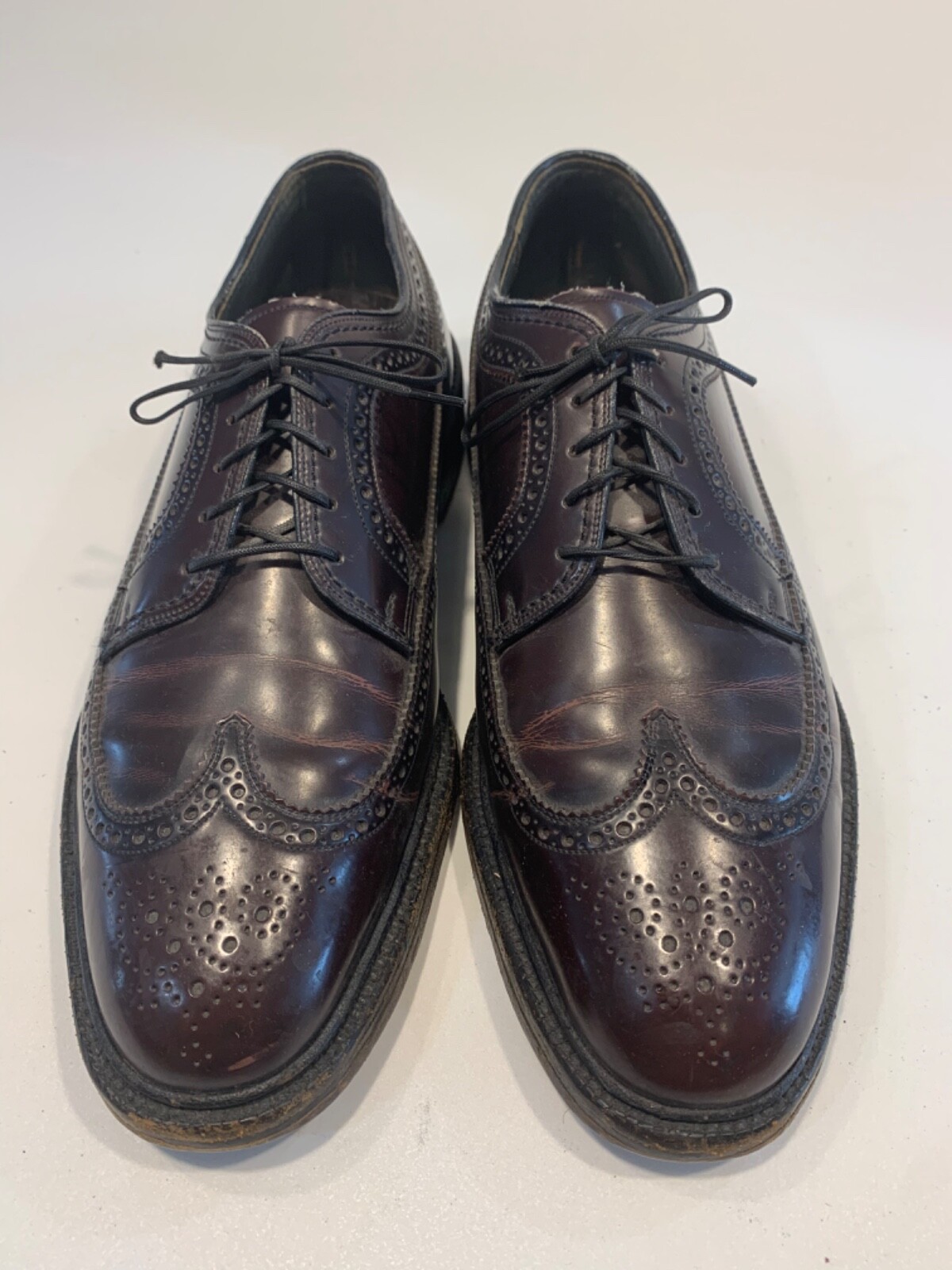 Dupont Corfam Men's Longwing v-Cleat Dress Shoes US Size 8.5E | eBay