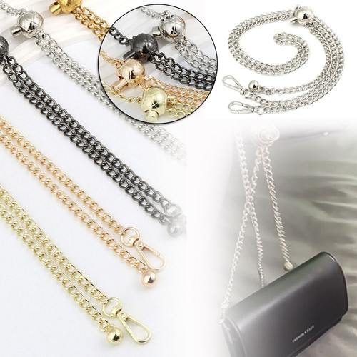 Adjustable Metal Bag Chains Golden Silvery Handbag Handle Chain | eBay ...