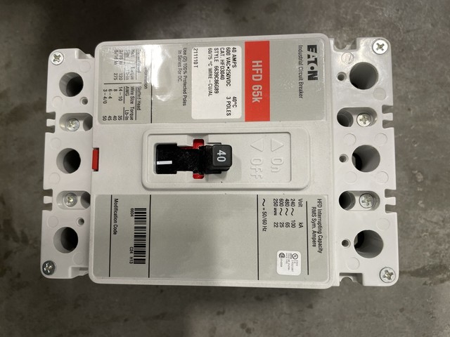 Cutler-Hammer HFD3040 3 Pole Circuit Breaker for sale online | eBay