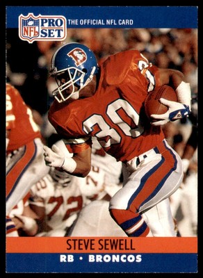 1990 Pro Set Steve Sewell Denver Broncos #490 | eBay