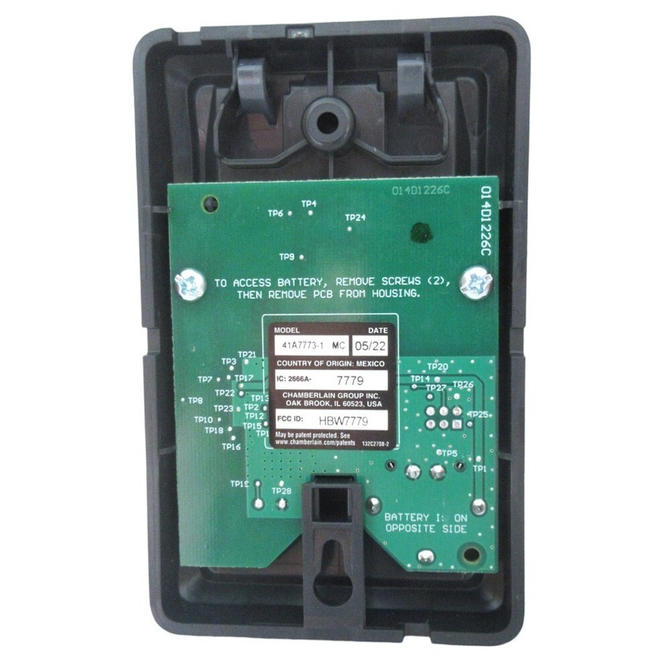 Chamberlain 041A7773-1MC Wireless Multi-Function Garage Wall Panel ...