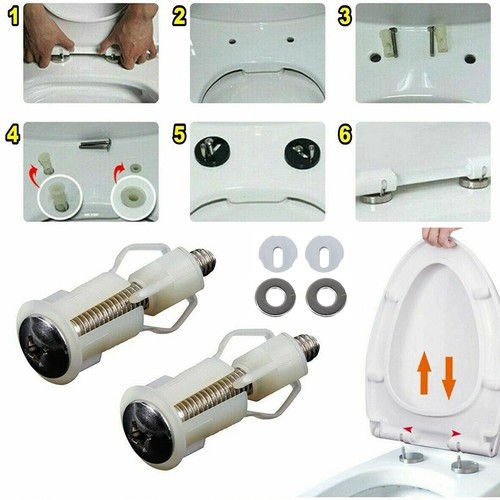 A Pair Of Toilet Screws Toilet 48mm*18mm Blind Hole WC Compact Design ...