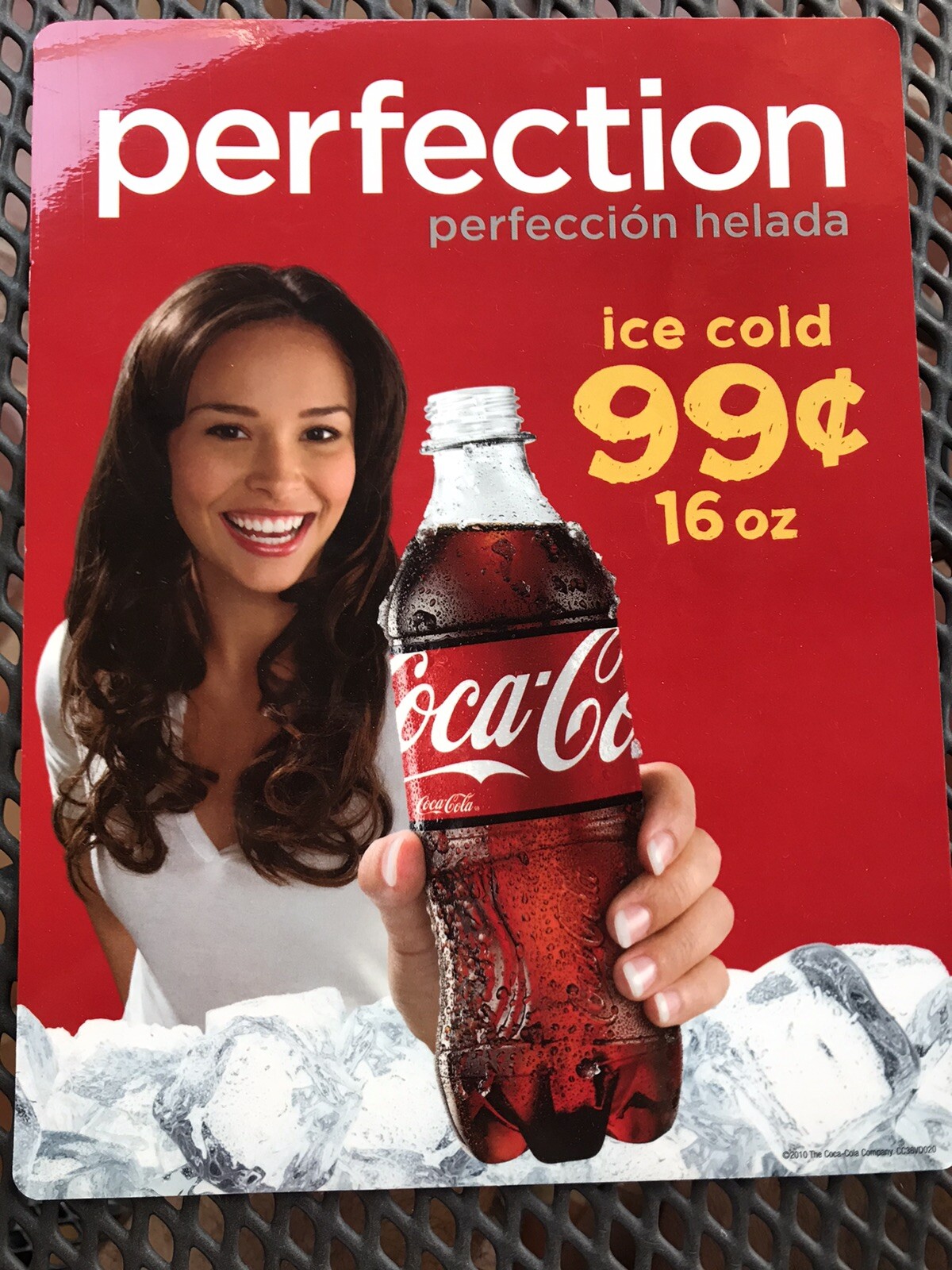 COCA COLA Vintage 99¢ 16oz COKE SODA BOTTLE COMPUTER MOUSEPAD 11x8.5 ...