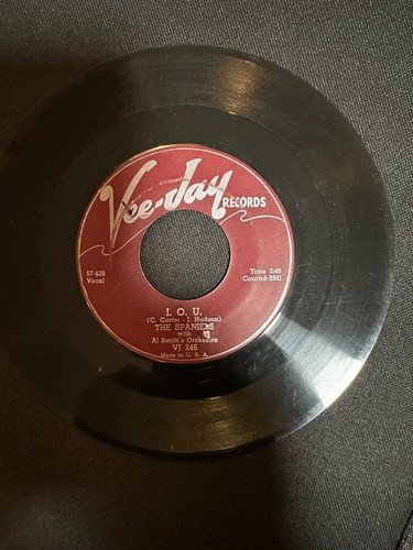 VEE-JAY RECORDS - SOUL 45 - THE SPANIELS - I. O. U. / EVERYONE'S ...