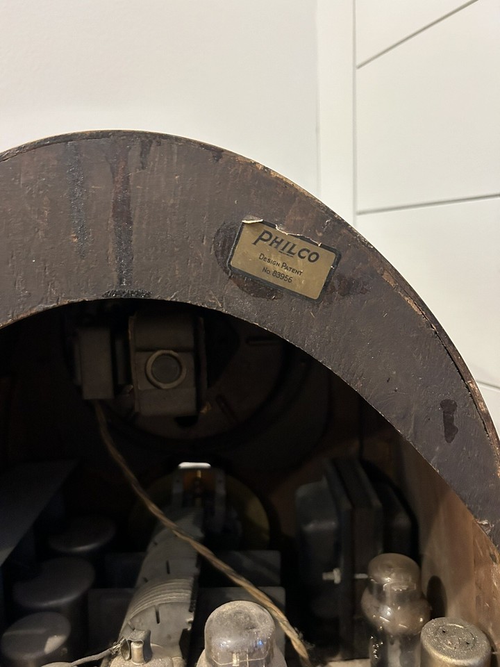 Philco model 70 Super Heterodyne Baby Grand Cathedral Tube Radio Parts ...