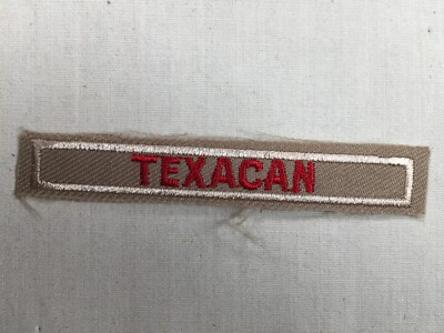 Texacan thick letter spoof interpreter strip BSA Activity Patch | eBay