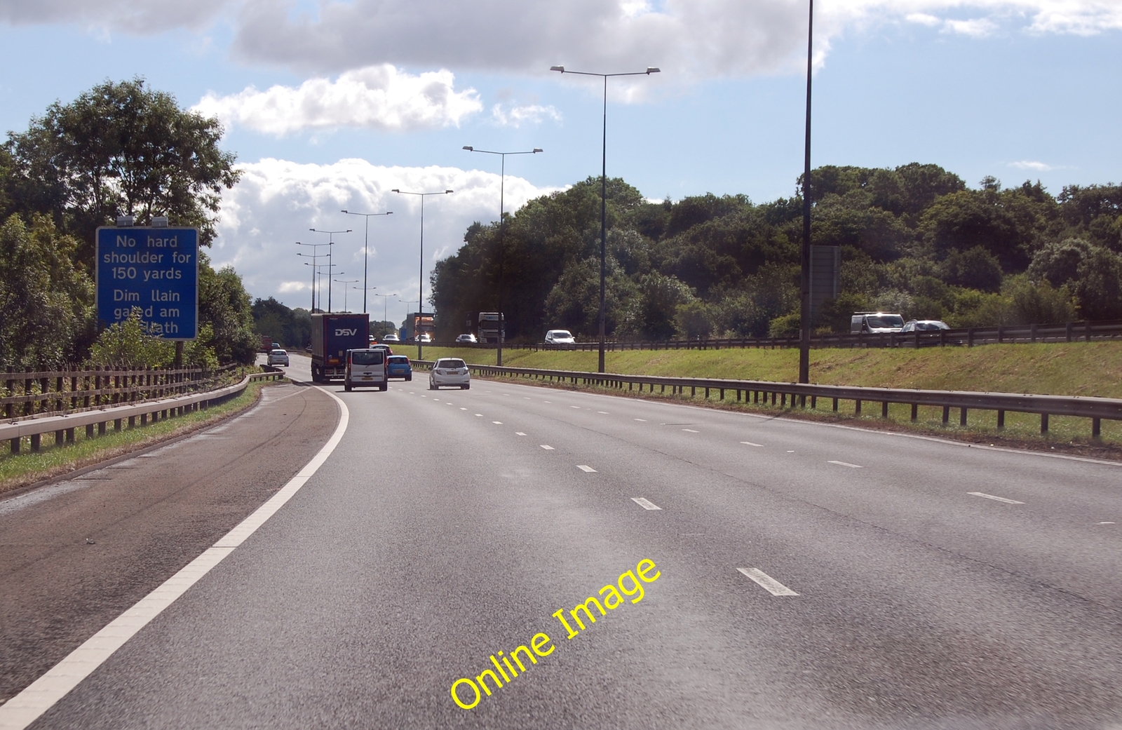 Photo 12x8 M4 heading south east Llanbeder Heading towards junction 23a ...