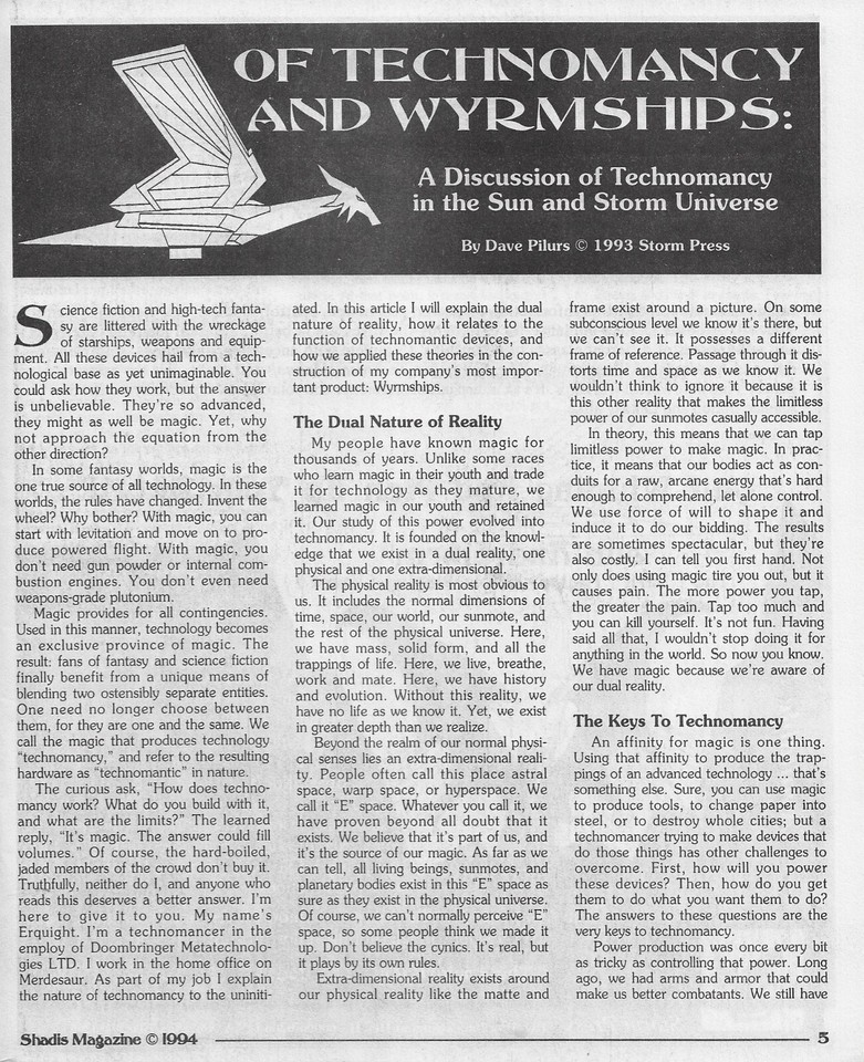 Shadis Magazine #11 Battletech: Virtual World Center; Time Travel ...