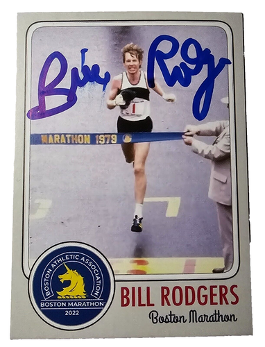 2022 MARATHON BILL RODGERS SIGNED TRADING CARD-RARE-BOSTON ATHLETIC ...