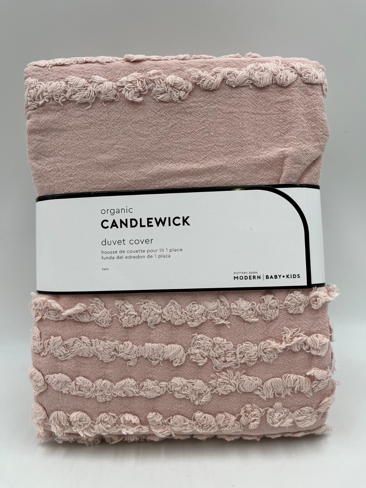 Pottery Barn Kids Organic Candlewick Duvet Cover Twin Blush #Q126 | eBay