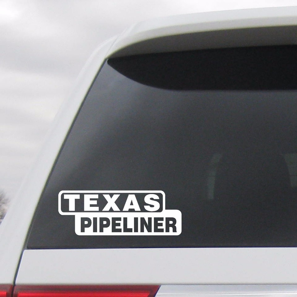 TEXAS PIPELINER TEXAN PIPE LINER DECAL VINYL STICKER OIL GAS PIPELINE ...