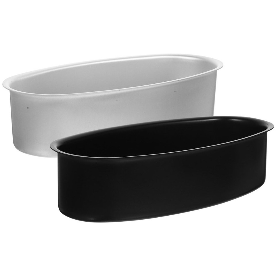 2pcs Aluminium Alloy Cake Pan Oval Shape Baking Pans Small Baking Pans ...