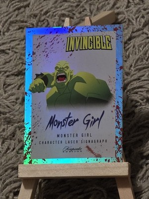 2025 Keepsake Invincible MONSTER GIRL Laser Signagraph Auto Blood ...