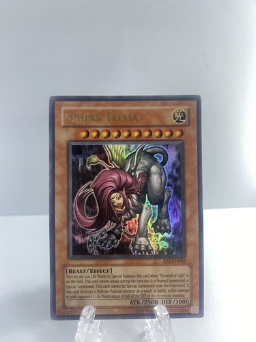 Yu-Gi-Oh! TCG Sphinx Teleia Yu-Gi-Oh! The Movie Promo Exclusive Pack ...