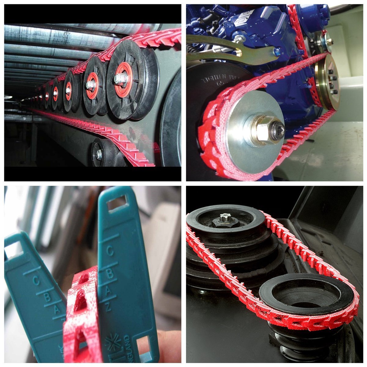 Twist Adjustable A/13/4L Link V-Belt, A/4L 1/2" Width, 25 ft Length A ...