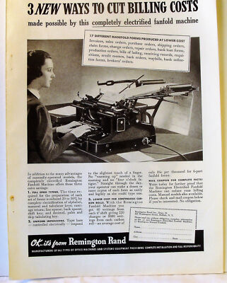1938 Remington Rand Electric Fanfold Machine Old Technology Photo Print ...