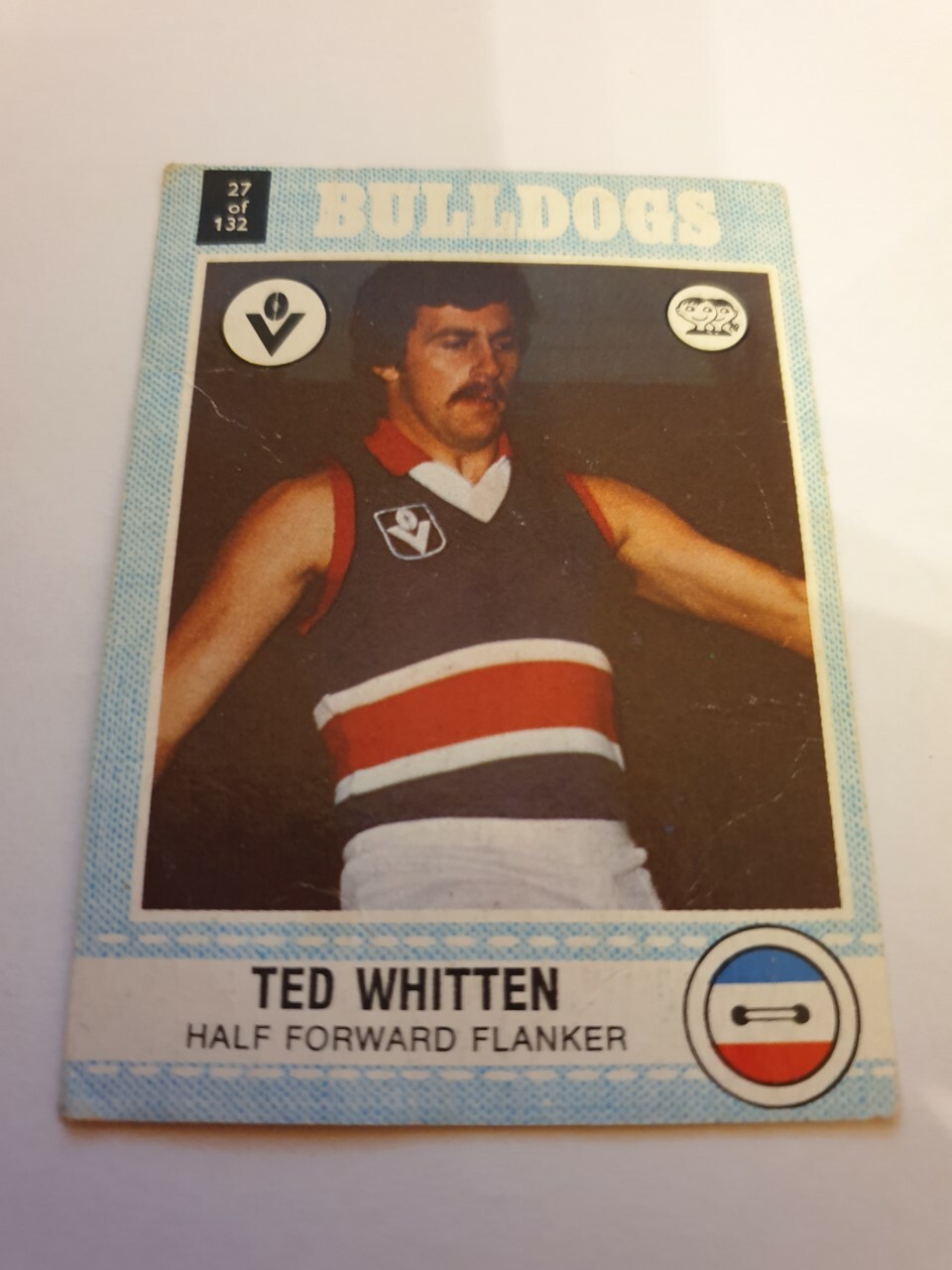 1977 Scanlans Ted Whitten Card. Footscray Bulldogs | eBay Australia