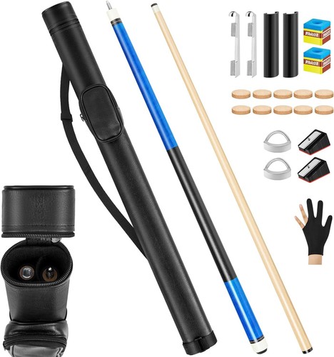 Pool Cue Sticks Case with 58 Inch Maple Cue, 13 mm Tip & Repair Kit | eBay