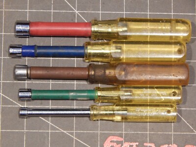 Snap On 5Pc SAE Nut Driver Nut Driver Set 5/16" 1/2" ND NutDriver ...