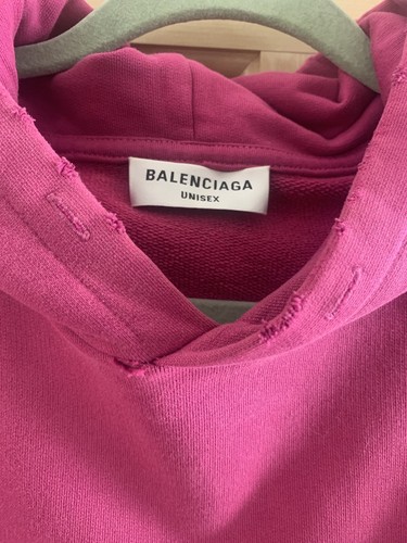 Balenciaga Distressed Brush Print Wide Fit Hoodie 4 | eBay