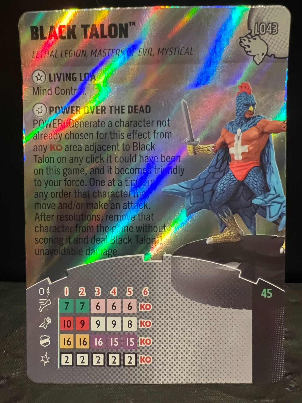 Heroclix Marvel Wheels of Vengeance: Black Talon Legacy Card #L043 | eBay