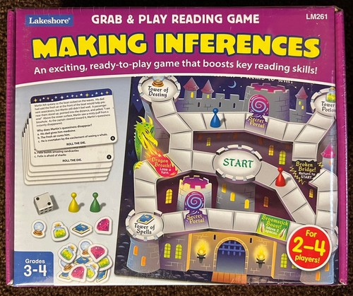 LAKESHORE LEARNING GRAB & PLAY READING GAME - MAKING INFERENCES - NEW ...