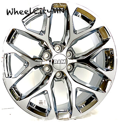 20” Chrome Snowflake 5668 SFO Replica OE Wheels fits 2019 2025 RAM 1500 ...