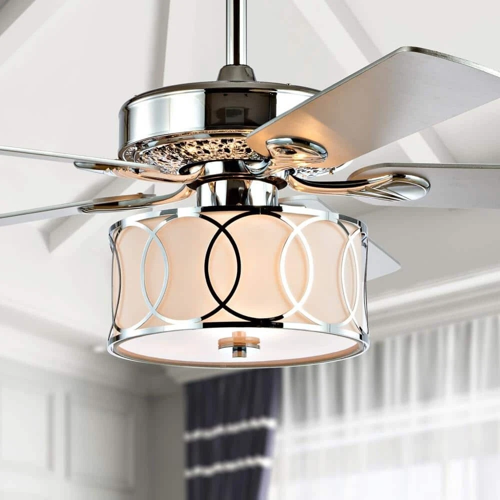 Ceiling Fan With Drum Shade