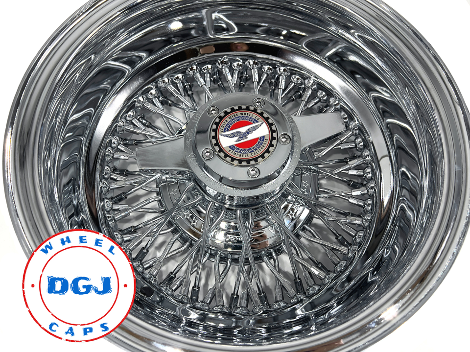 14x7 Zenith Style Rev 72 Spokes Cross Lace All Chrome Lowrider Wire ...