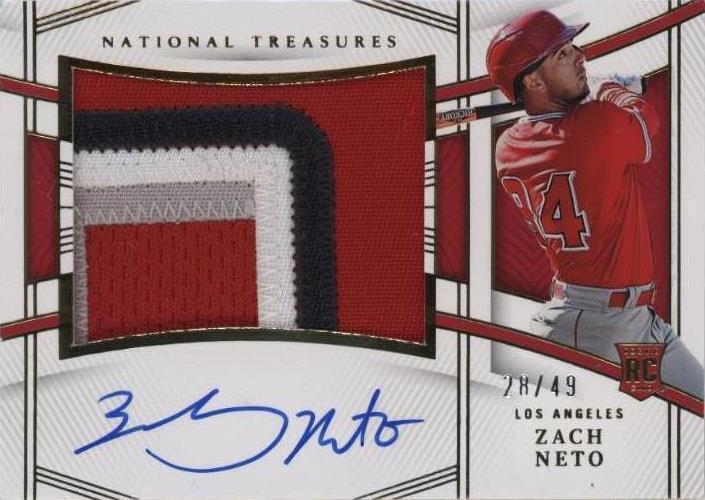 2023 Panini National Treasures - Rookie Material Signatures Zach Neto ...