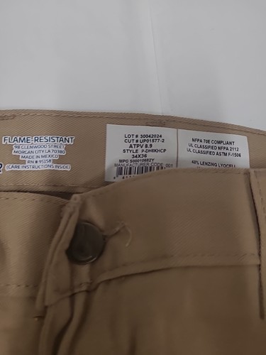 LAPCO FR Work Wear Flame Resistant Cargo Pants 34X36 P-DH6KHCP | eBay