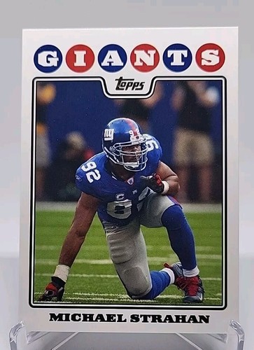 Michael Strahan 2008 Topps Football Card New York Giants | eBay