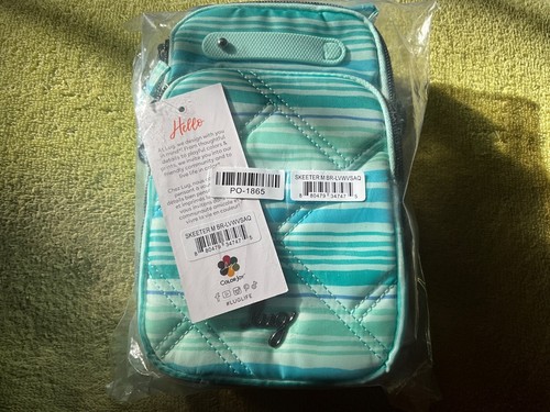 Lug Skeeter Mini Bridge Convertible Crossbody Love Waves Aqua NISP | eBay