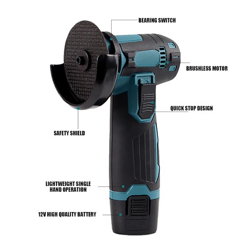 Mini Electric Angle Grinder Handheld Grinding Polishing Cutting Machine ...