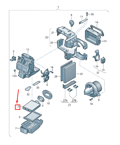 NEW SKODA RAPID NH INTERIOR HEATER RADIATOR 6R0819031 | eBay