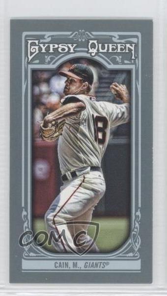 2013 Topps Gypsy Queen - Mini Jersey Number Visible #281 Matt Cain for ...