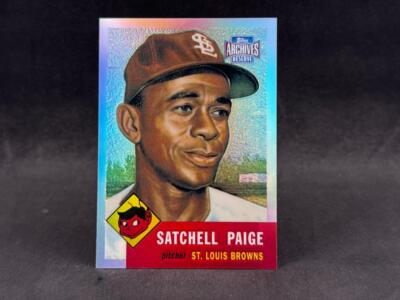 2001 TOPPS ARCHIVES RESERVE SATCHELL PAIGE ROOKIE REPRINT CHROME ...