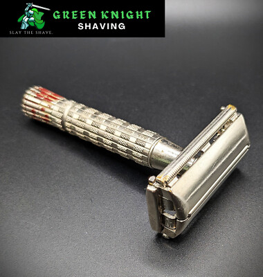 Vintage B3 1956 Gillette Super Speed Flare (Red) Tip Double-edge Safety ...