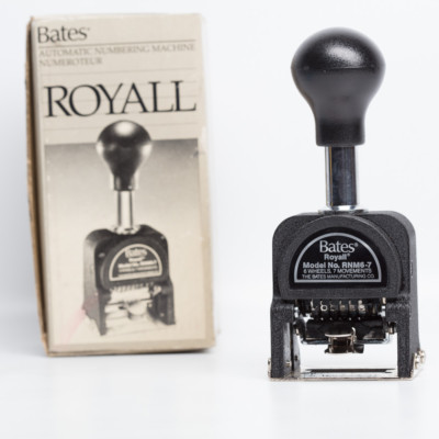 Bates Royall Automatic Numbering Machine Numeroteur RNM6-7 | eBay