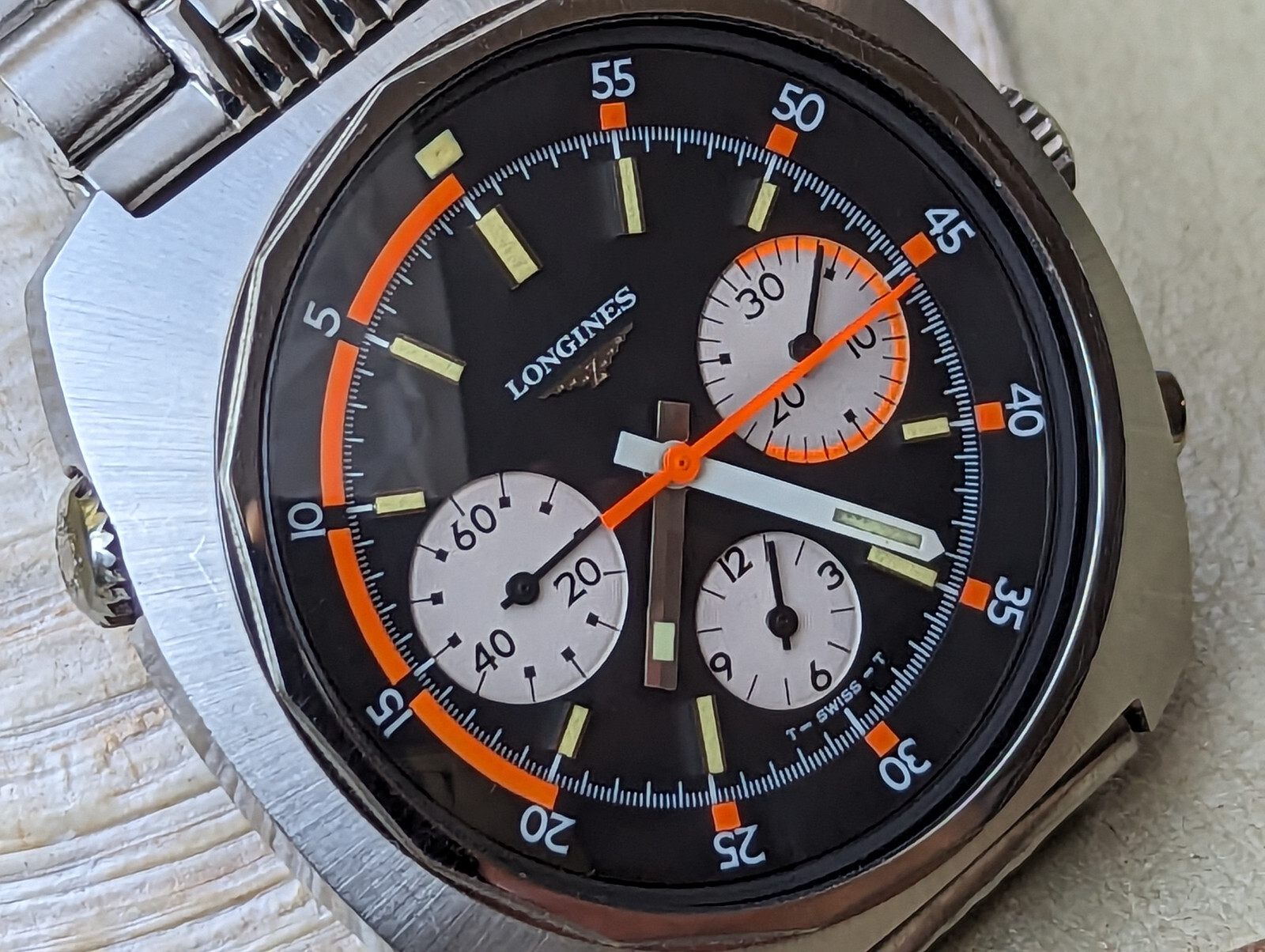 Vintage 1969 Longines Diver Chronograph Regatta Ref. 8224-4 w/Pristine ...