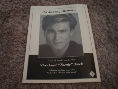 BERNHARD POCK 1963-1996 tribute ad Nancy Kwan & GRACE UNDER FIRE Brett ...